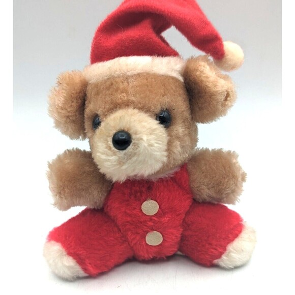 Russ | Toys | Vintage Russ Jolly 978 Stuffed Teddy Bear In Santa ...